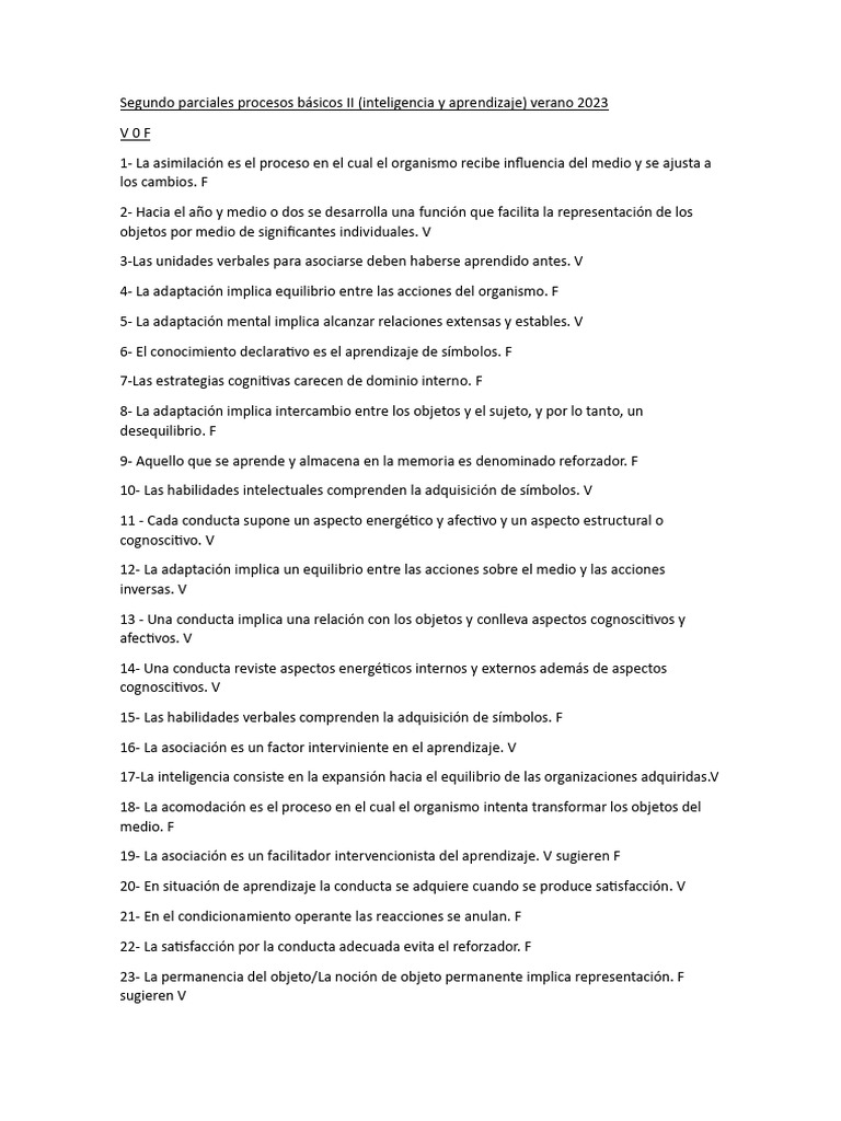 Reco 2 Proc Bas II | PDF | Aprendizaje | Mente