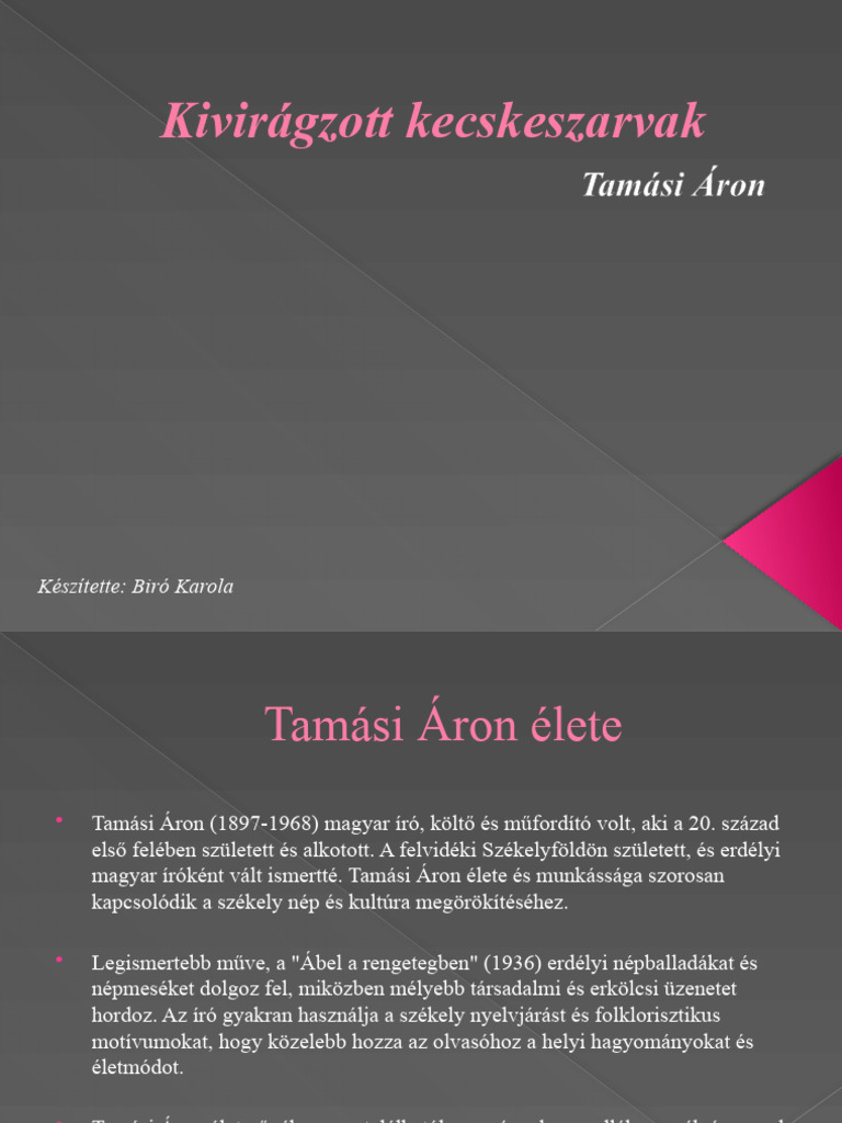 Kivirágzott Kecskeszarvak Bemutató | PDF