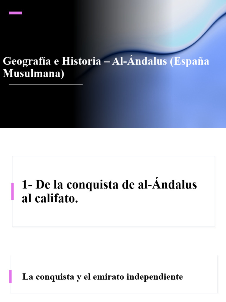 Geografía E Historia Al ándalus España Musulmana Pdf Al Andalus