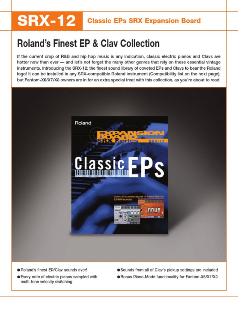 SRX 12 Brochure | PDF | Piano | Sound Technology