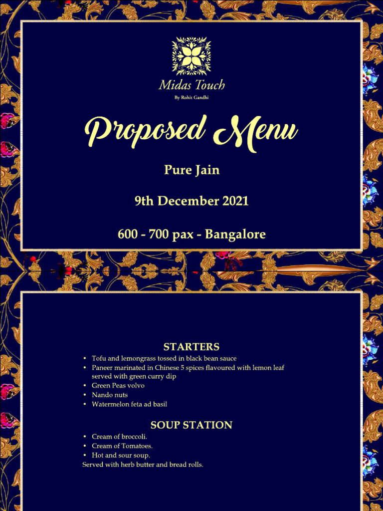 9 Dec Midas Menu | PDF