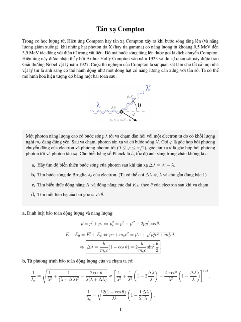 Compton Scattering | PDF