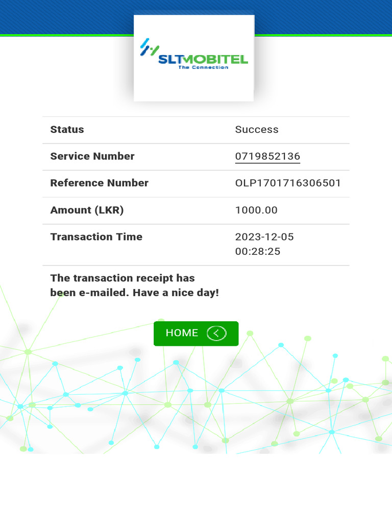 Mobitel Online Payment | PDF