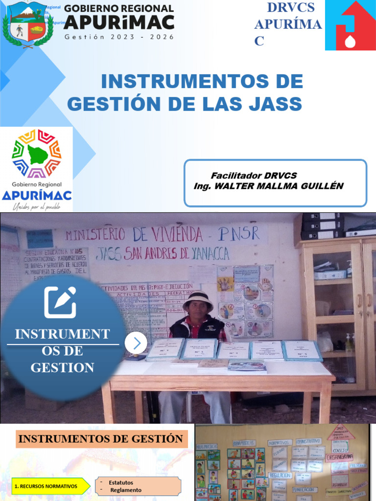 Instrumentos de Gestion Jass DRVCS | PDF | Presupuesto