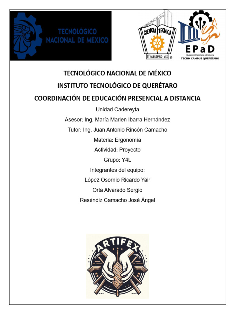 Y4L - Diseño de Distribucion de Carpinteria - U4 | PDF | Factores humanos y ergonomía ...