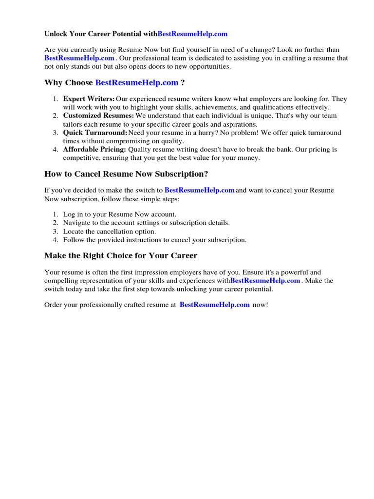 Resume Now Cancel Subscription | PDF | Ios | Résumé