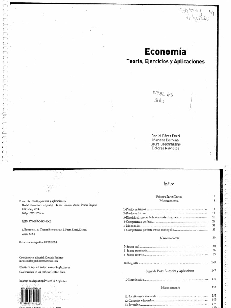 Perez Enrri - Teoria Ejercicios y Aplicaciones-1 | PDF