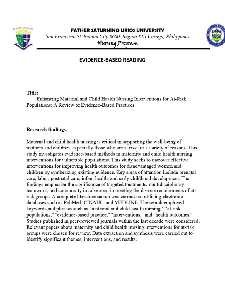 Ebr Macalolot | PDF | Childbirth | Maternal Health