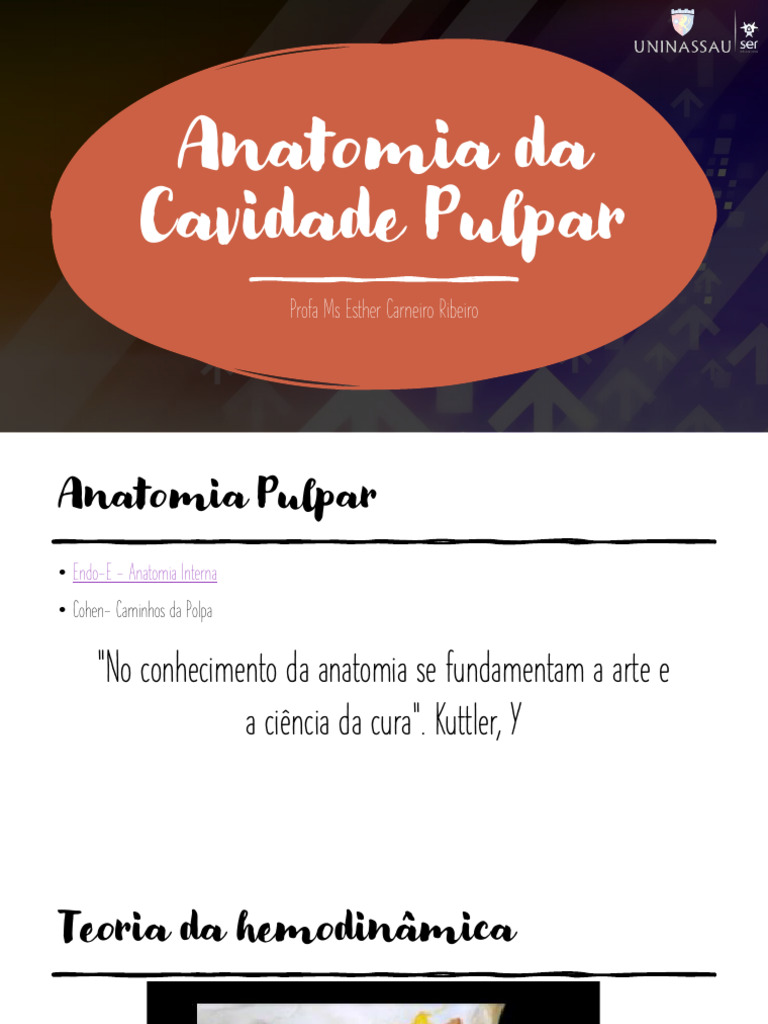 Anatomia da Cavidade Pulpar Dentária | PDF | Odontologia | Boca