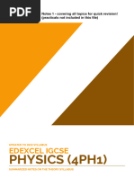 CGP Physics Revision Guide (9-1 Edexcel IGCSE) | PDF