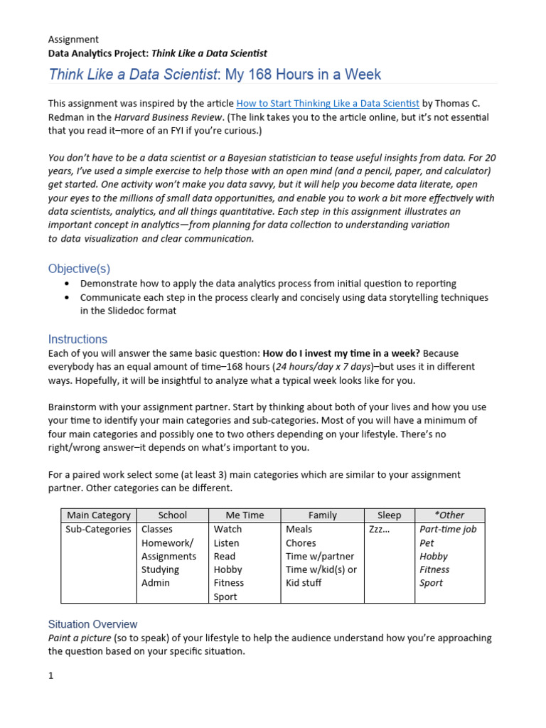 Data Analytics Project Instructions (Paired) 2023-2024 | PDF | Data | Chart