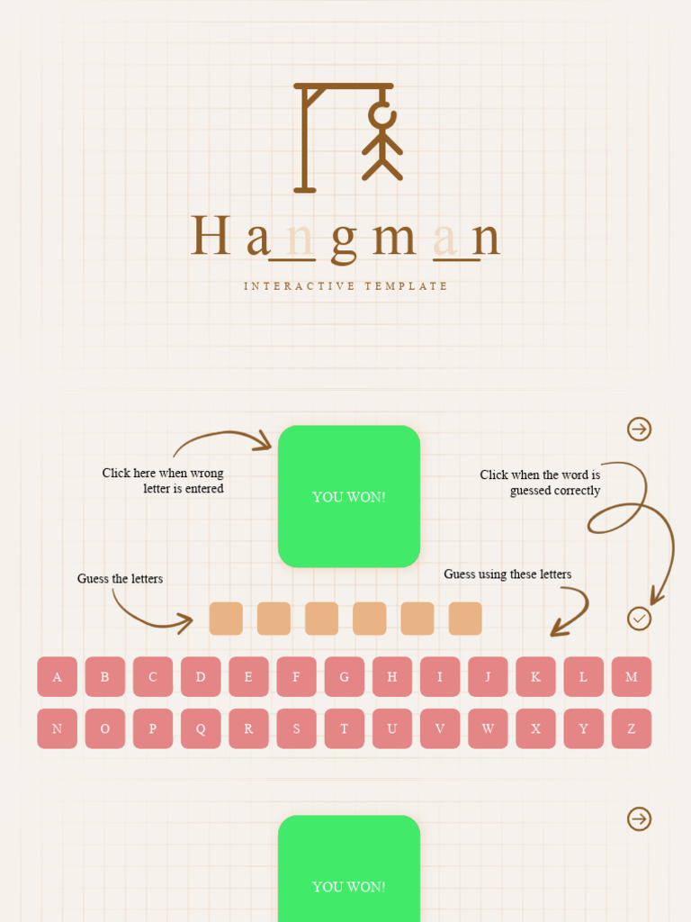 Hangman Interactive Template | PDF | Computing