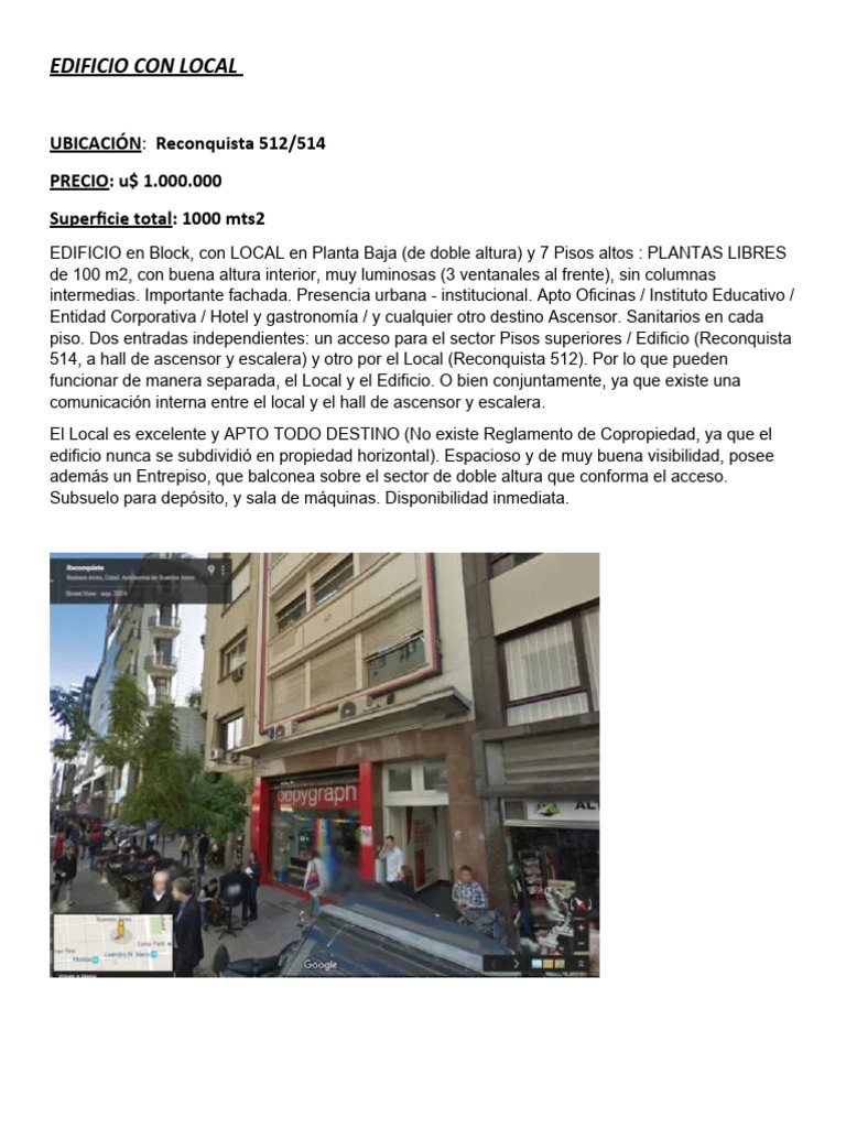 2023-02 Edificio Reconquista 500 | PDF