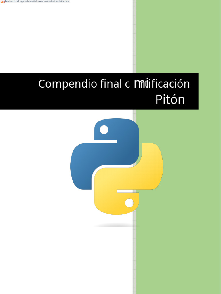 Temario Final Python-IDEA - En.es | PDF