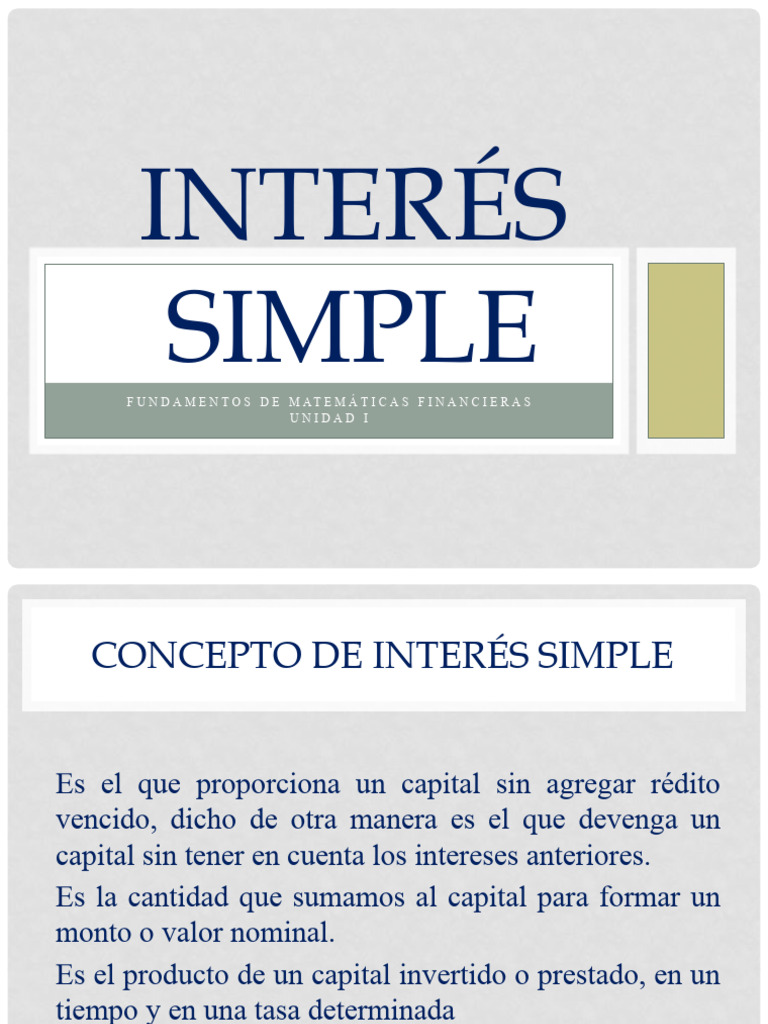 INTER - S SIMPLE y Compuesto | PDF | Interés | Capital (economía)