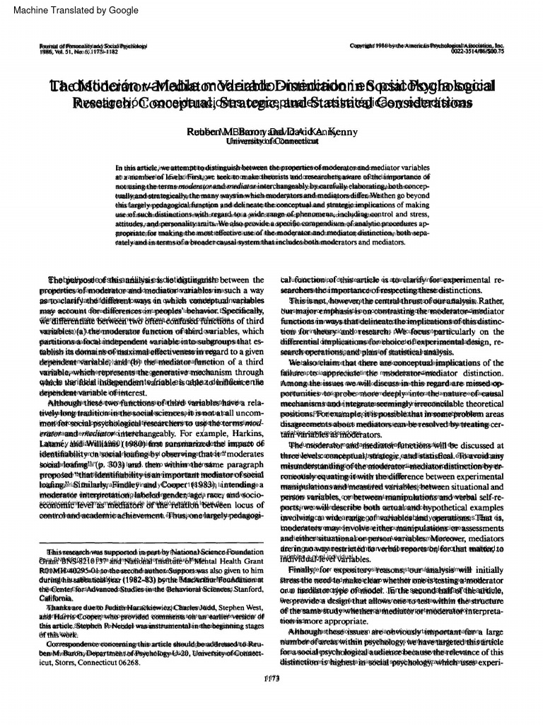 Diferencias Entre Variable Mediadora y Moderadora | PDF Diferencias Entre Variable Mediadora y Moderadora | PDF