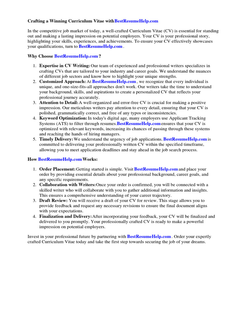 Curriculum Vitae Hobbies | PDF | Résumé | Expert