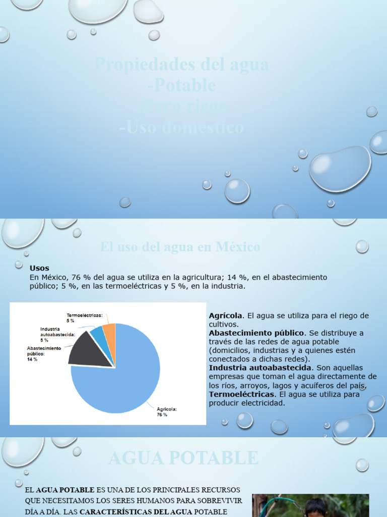 Propiedades Del Agua | Descargar gratis PDF | Agua | Agua potable