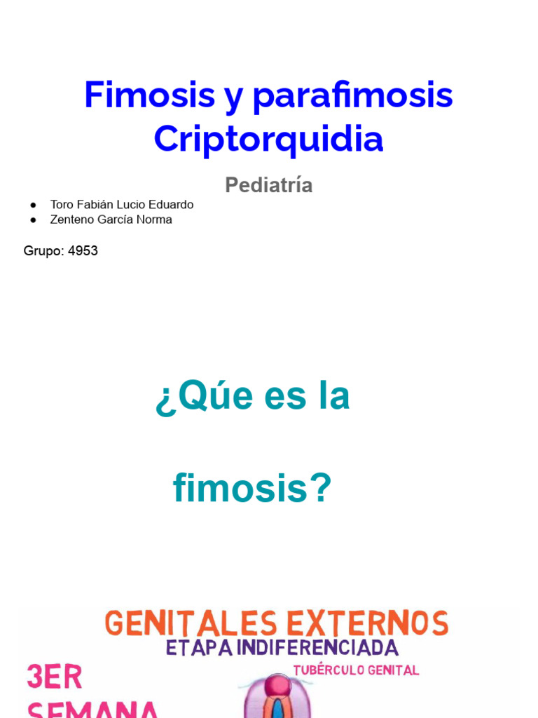 Fimosis y Parafimosis: Diagnóstico y Tratamiento | PDF