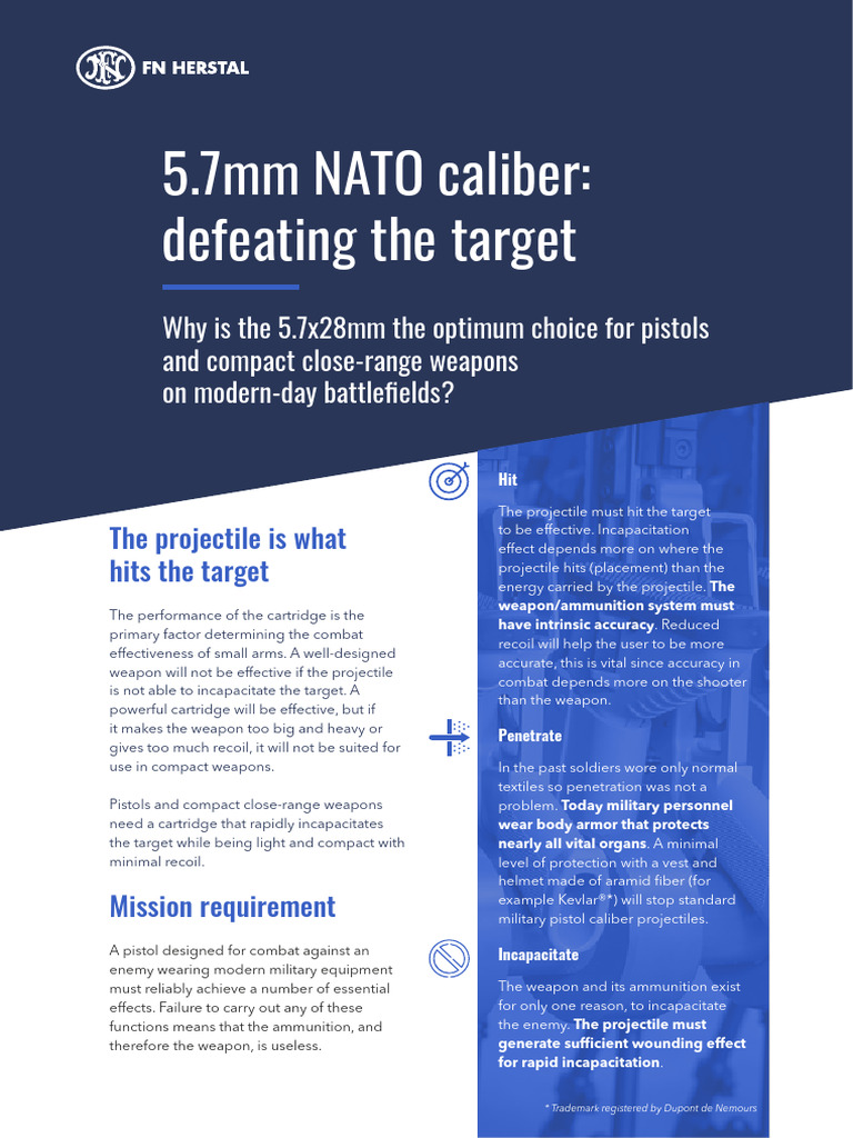 5.7 X 28mm FN White-Paper-NATO-Standard Cartridge, 2021 | PDF ...