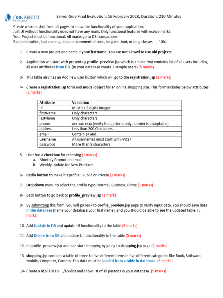 Server Side Project | PDF