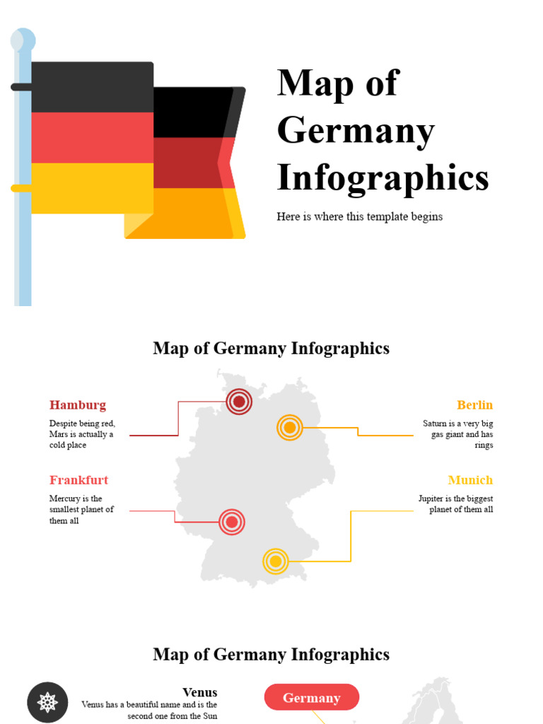 Map of Germany Infographics by Slidesgo | PDF