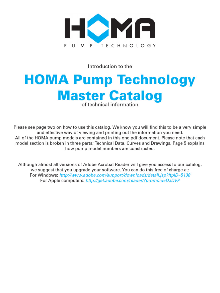 Homa Pump Catalog 2011 | Download Free PDF | Electric Motor | Cast Iron