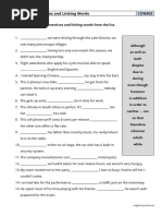 Connectors and Linking Words - Exercises + Answers | PDF