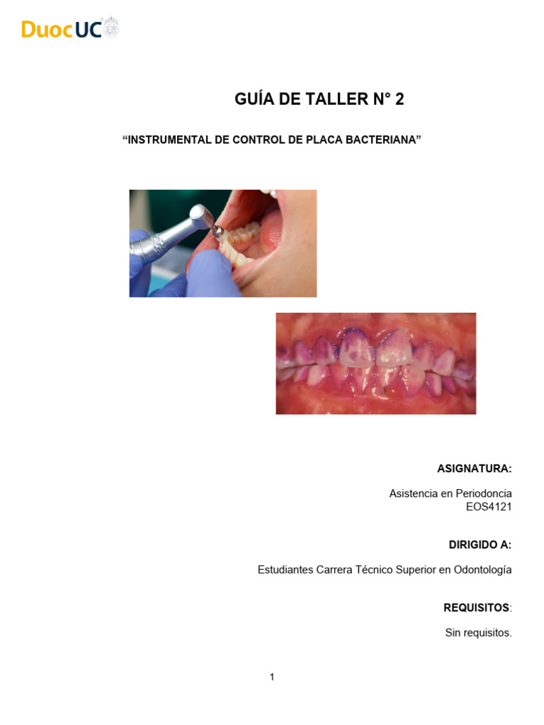 1.1.20 - GUIA - TALLER - N2 - Instrumental - de - Control - de - Placa - Bacteriana 3 | PDF