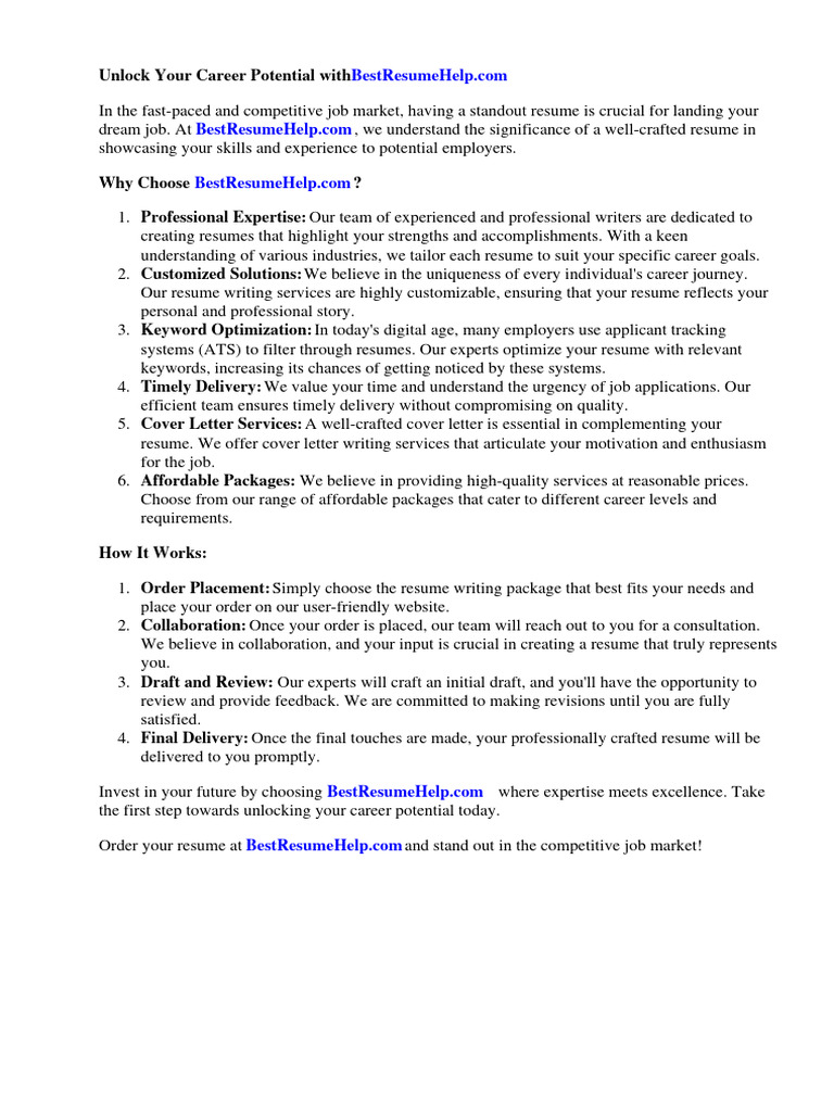 How To Create A Good Resume | Download Free PDF | Résumé