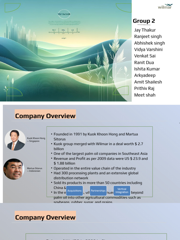 Group-2 - Wilmar Int | PDF | Palm Oil | Sustainability