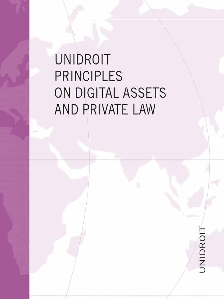 Principles On Digital Assets and Private Law | PDF | Intellectual ...