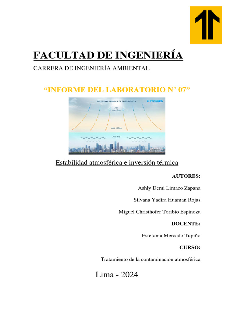 Informe Inversion Termica | PDF | Herida | Agua