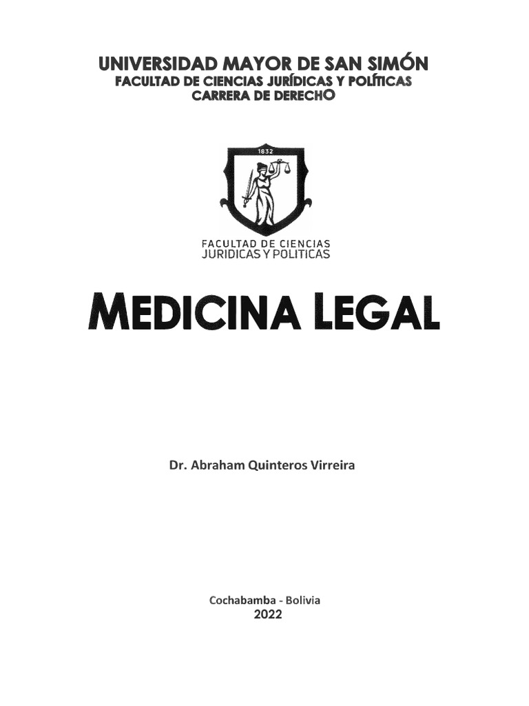 Dr. Abraham Quinteros Medicina Legal | PDF | Derecho