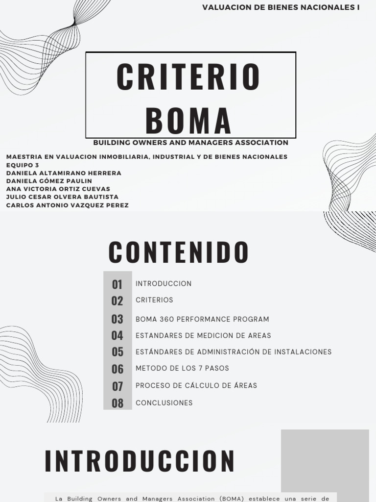 Criterio Boma | PDF | Planificación | Medición