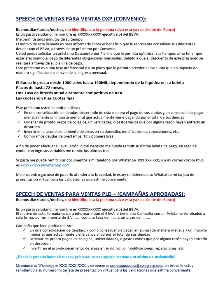 Modelos de Speech | PDF | Bancos | Seguro