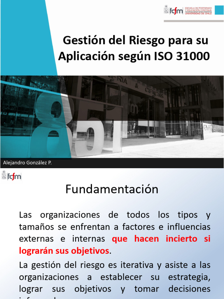 Gestion de Riesgo para Su Aplicacion Segun ISO 31000 Parte 1 | PDF ...