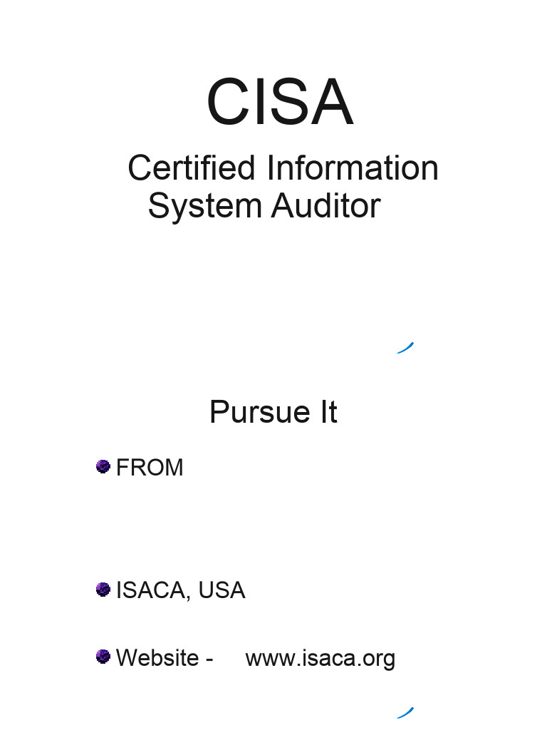 CISA Certification Overview and Exam Guide | PDF | Audit | Certification