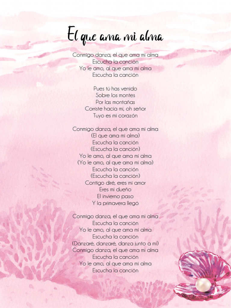 El Que Ama Mi Alma | PDF | Artes del Lenguaje y Comunicación | Arte