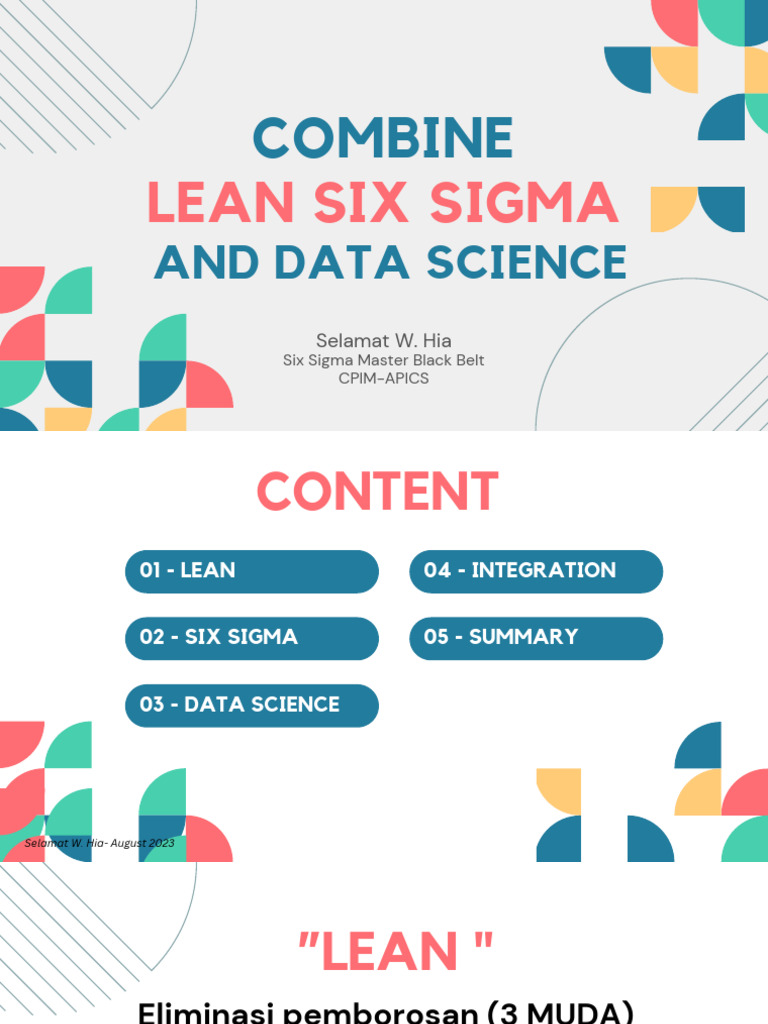 Combine Lean Six Sigma and Data Science | PDF | Six Sigma | Analysis
