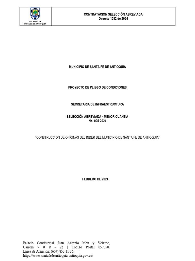 Proyecto de Pliego SAMEC 005-2024 | PDF | Presupuesto | Factura