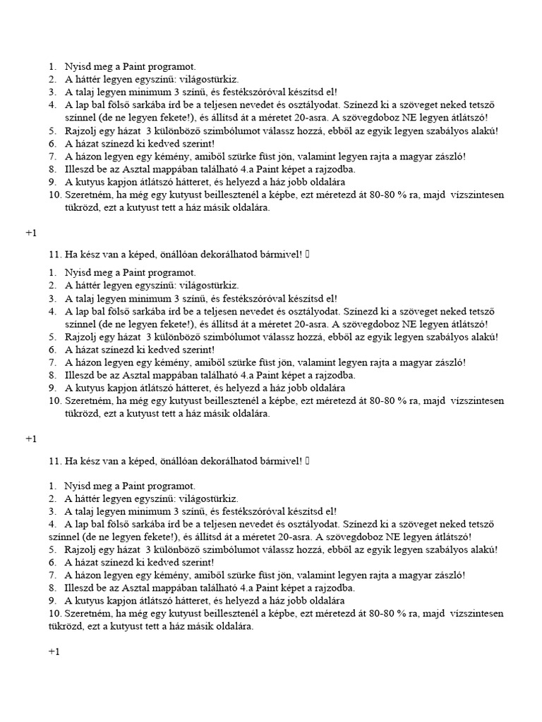 Paint Dolgozat | PDF