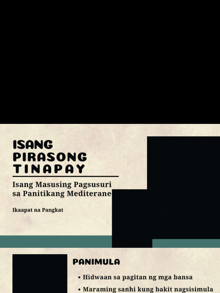 Isang Pirasong Tinapay | PDF