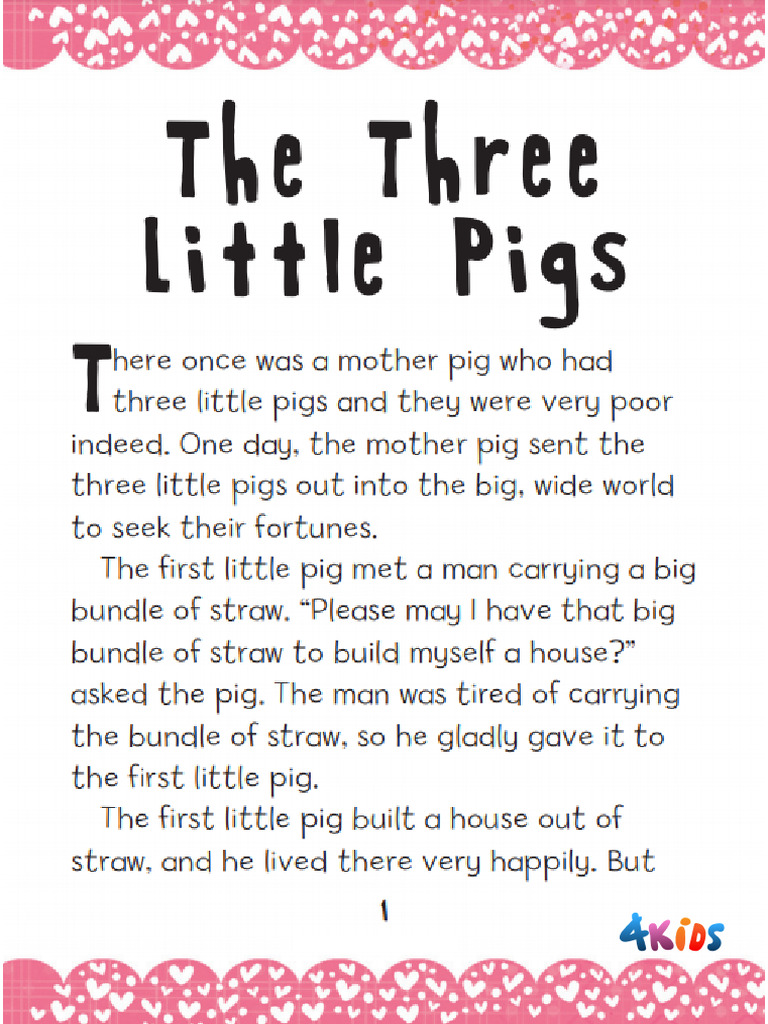 The Three Little Pigs | PDF