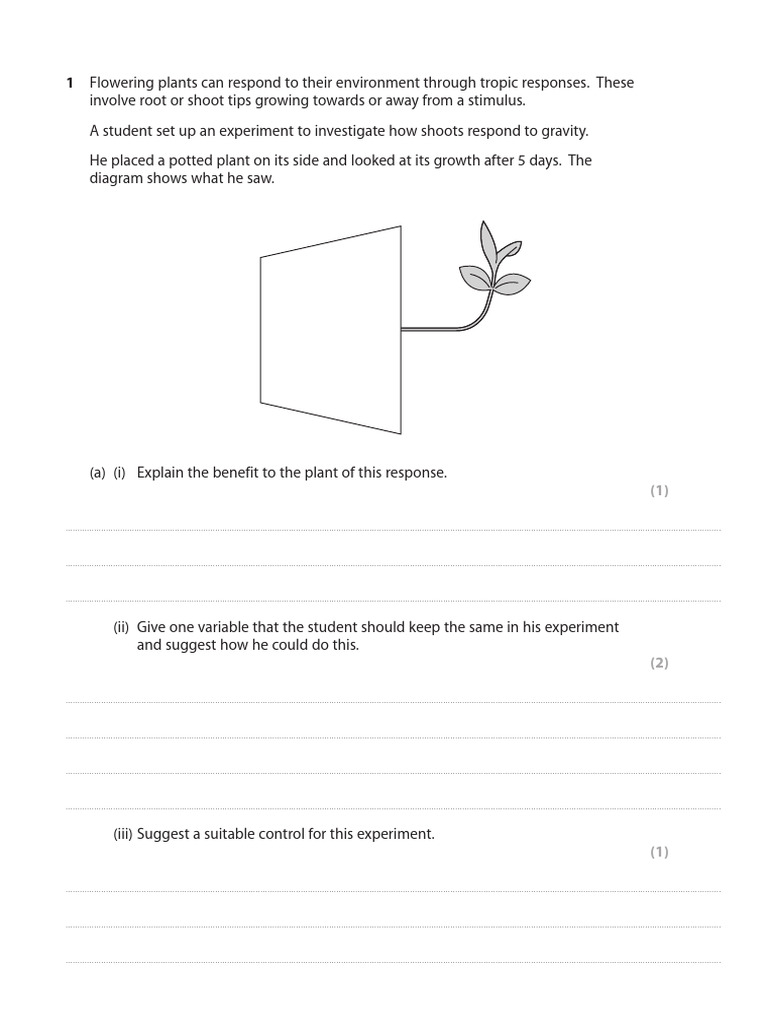 Coordination and Response 2 QP | PDF | Neuron | Neuroscience