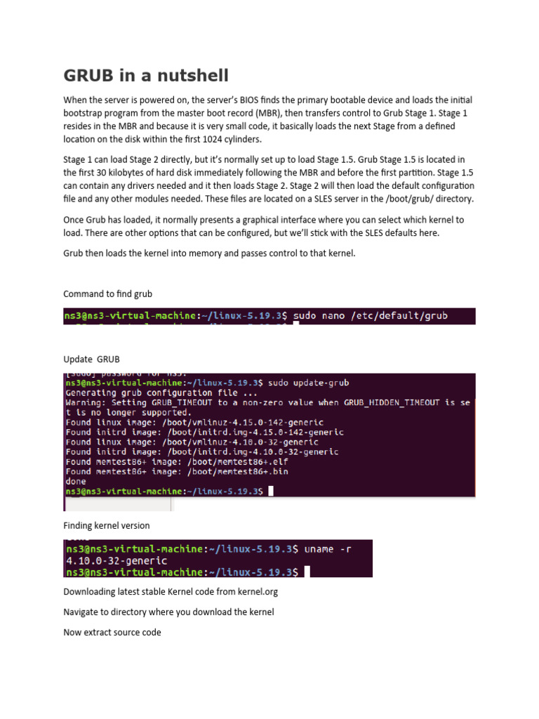Kernel Customization | PDF | Booting | Kernel (Operating System)