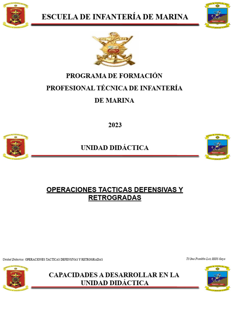 Operaciones Tácticas Defensivas 2023 | PDF | Ciencia militar ...