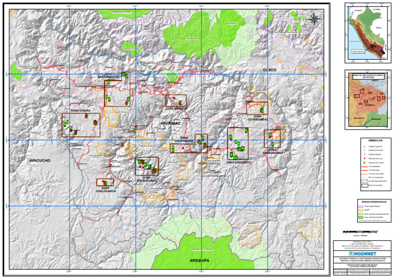 E012 A01 Mapa Ubicacion Muestras Apurimac | PDF