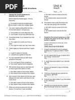 Focus 4 Unit 6 Test for Group A | PDF