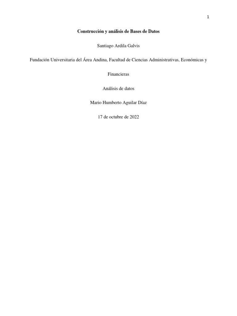 Eje 1 Analisis de Datos | PDF